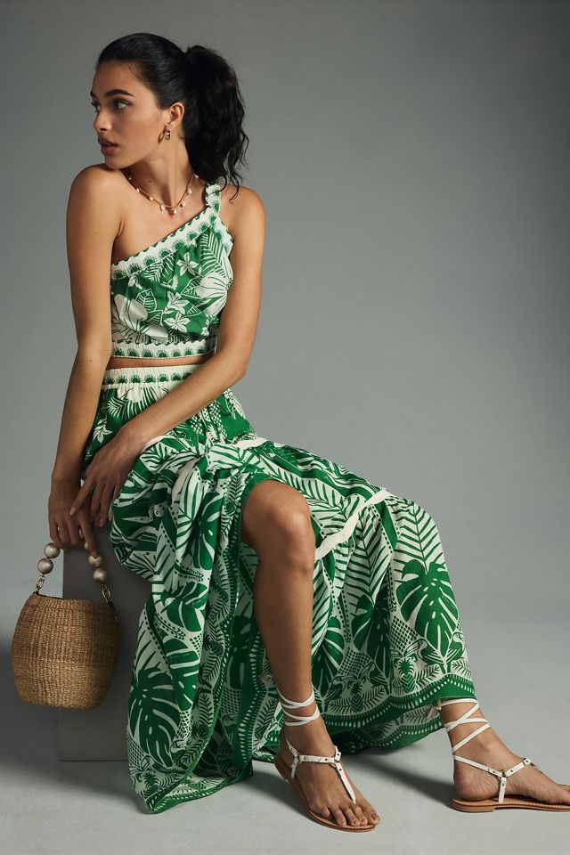 Farm Rio Macaw Elegance Crop Top | Anthropologie