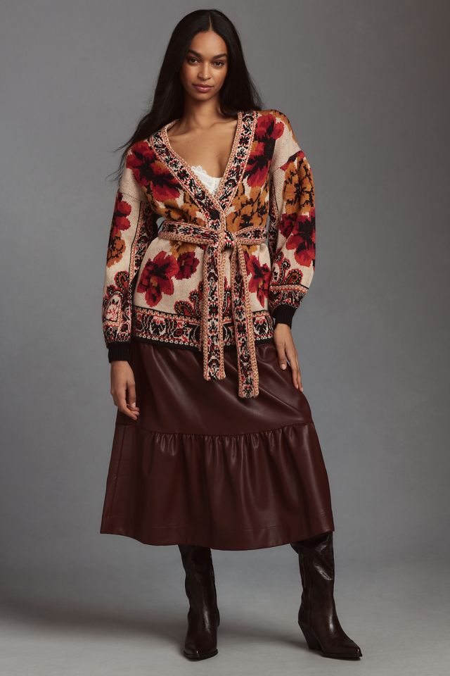 Farm Rio Knit Cardigan Sweater | Anthropologie