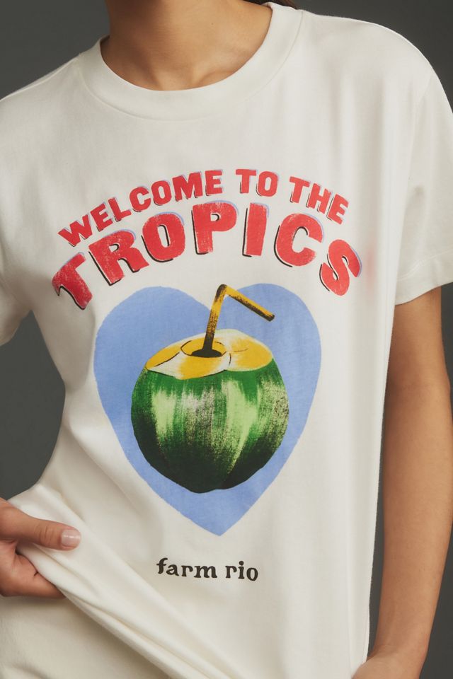 Farm Rio Welcome to the Tropics Tee | Anthropologie