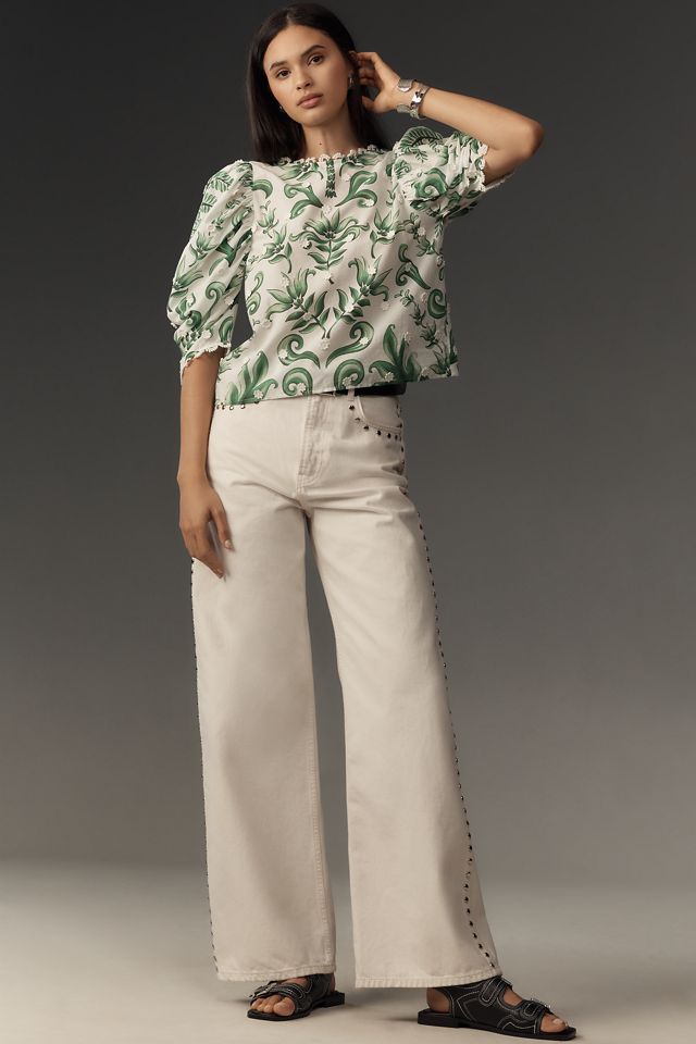 Farm Rio Milani Blouse | Anthropologie