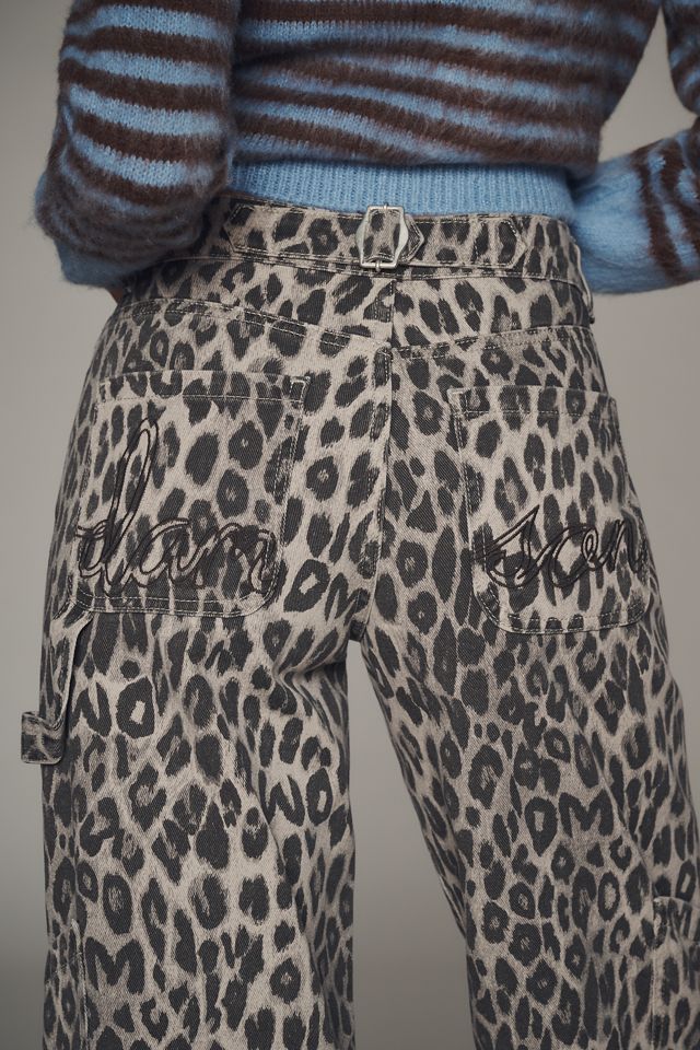 Damson Madder Drew Leopard Cargo Jeans | Anthropologie
