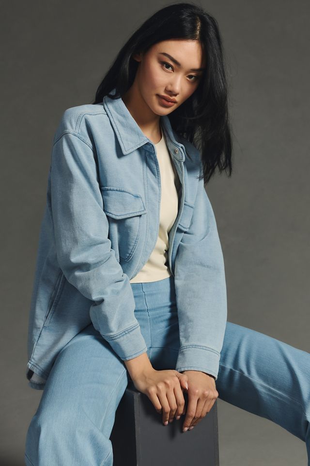 Good American Terry Shacket | Anthropologie