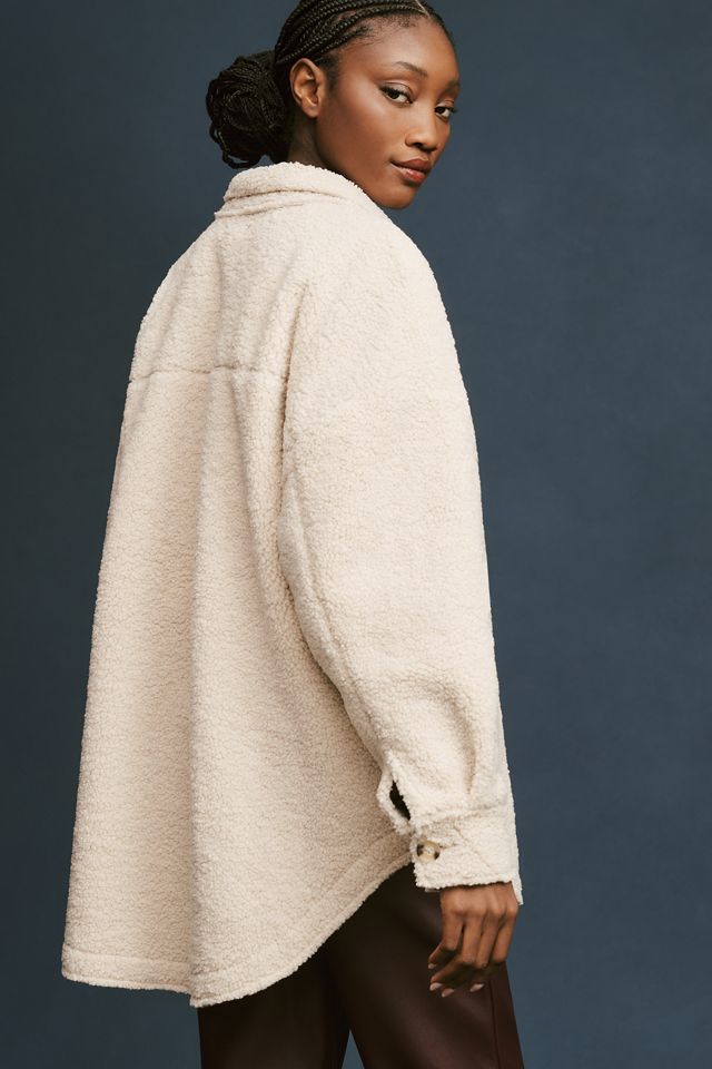 Good American Sherpa Shacket | Anthropologie