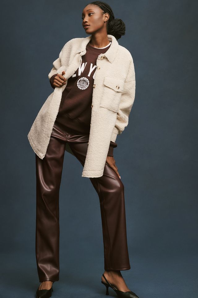 Good American Sherpa Shacket | Anthropologie