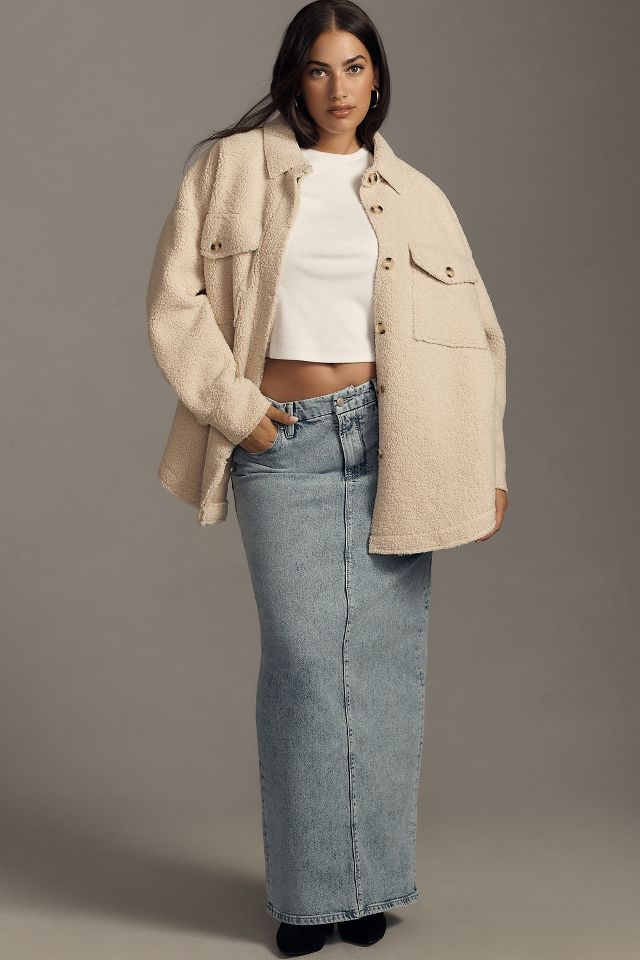 Good American Sherpa Shacket | Anthropologie