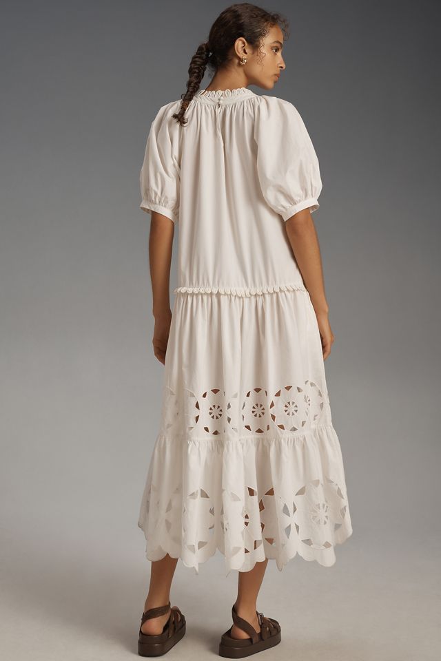 RHODE Aderyn Midi Dress | Anthropologie