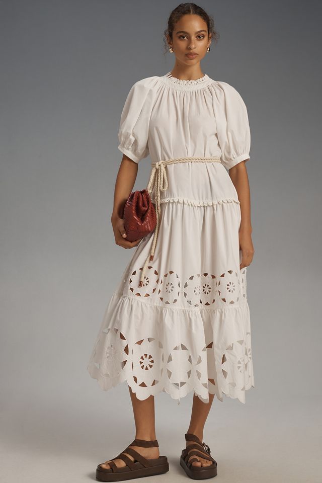 RHODE Aderyn Midi Dress | Anthropologie