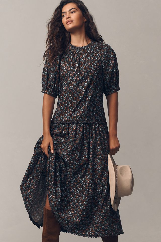 RHODE Aderyn Midi Dress | Anthropologie