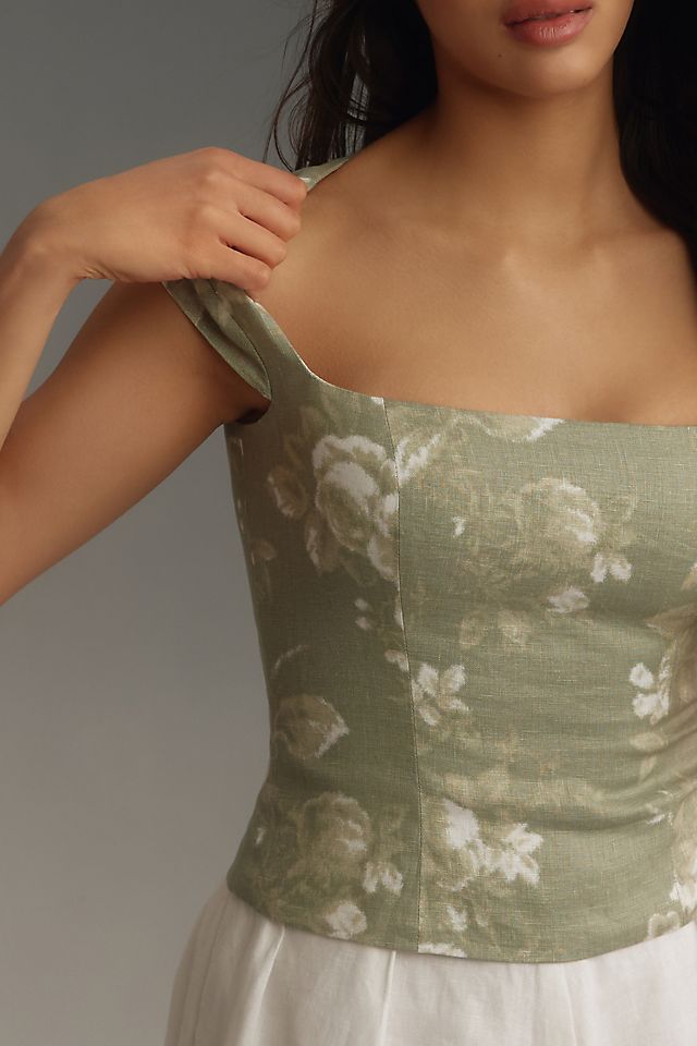Reformation Cora Linen Top | Anthropologie Reformation Cora Linen Top | Anthropologie