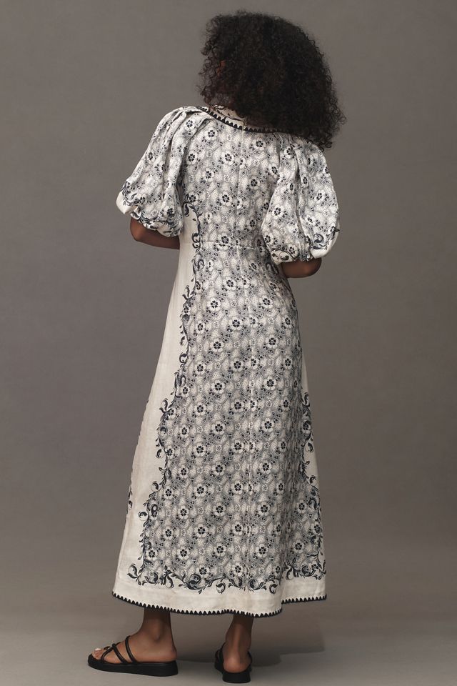 ALÉMAIS Airlie Linen Midi Dress | Anthropologie