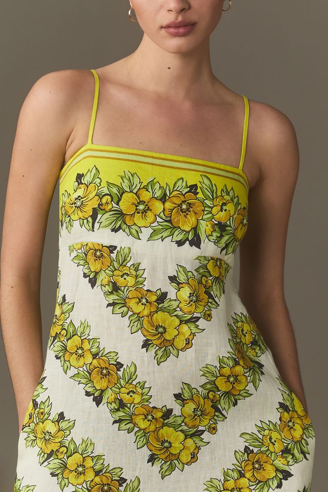 ALÉMAIS Gisela Linen Midi Dress | Anthropologie