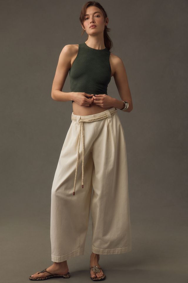 The Hannah Seamless Textured Tank: Shell Edition | Anthropologie