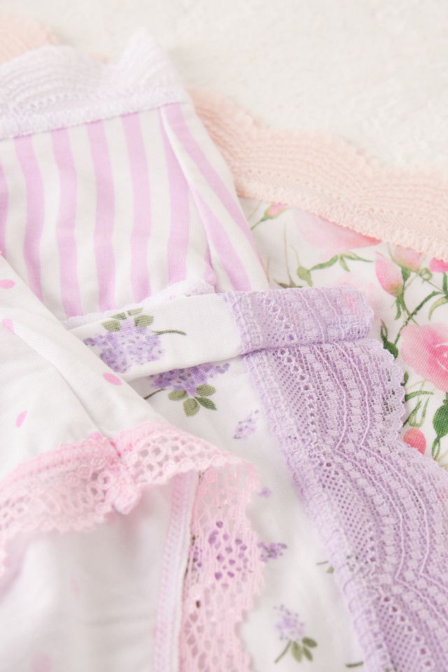 Stripe & Stare High-Rise Knickers, Set of 4 | Anthropologie UK