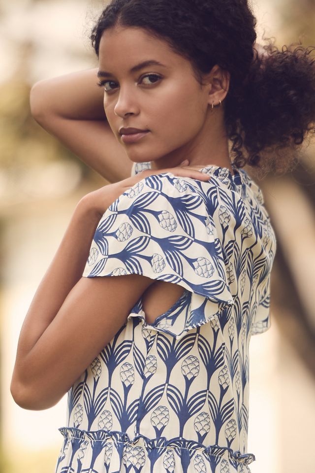 Cecilia Pettersson V-Neck Printed Dress | Anthropologie