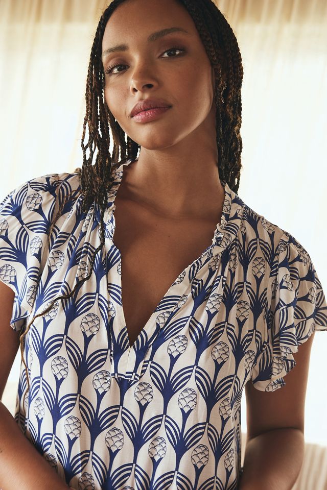 Cecilia Pettersson V-Neck Printed Dress | Anthropologie
