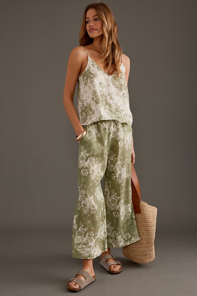 Desmond & Dempsey Linen Cami Pyjama Set | Anthropologie UK