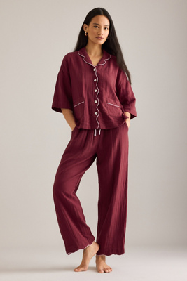 TBCo Baumwolle Langer Pyjama Set | Anthropologie DE