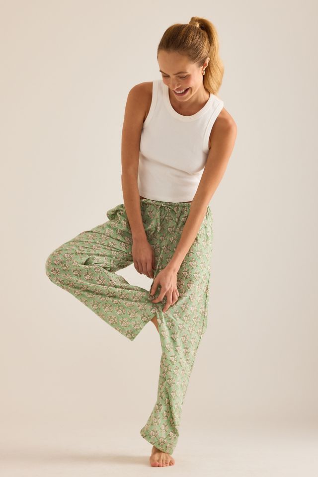 Dilli Grey Mogra Cotton Pyjama Bottoms | Anthropologie UK