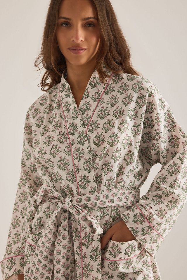 Dilli Grey Cotton Robe | Anthropologie UK