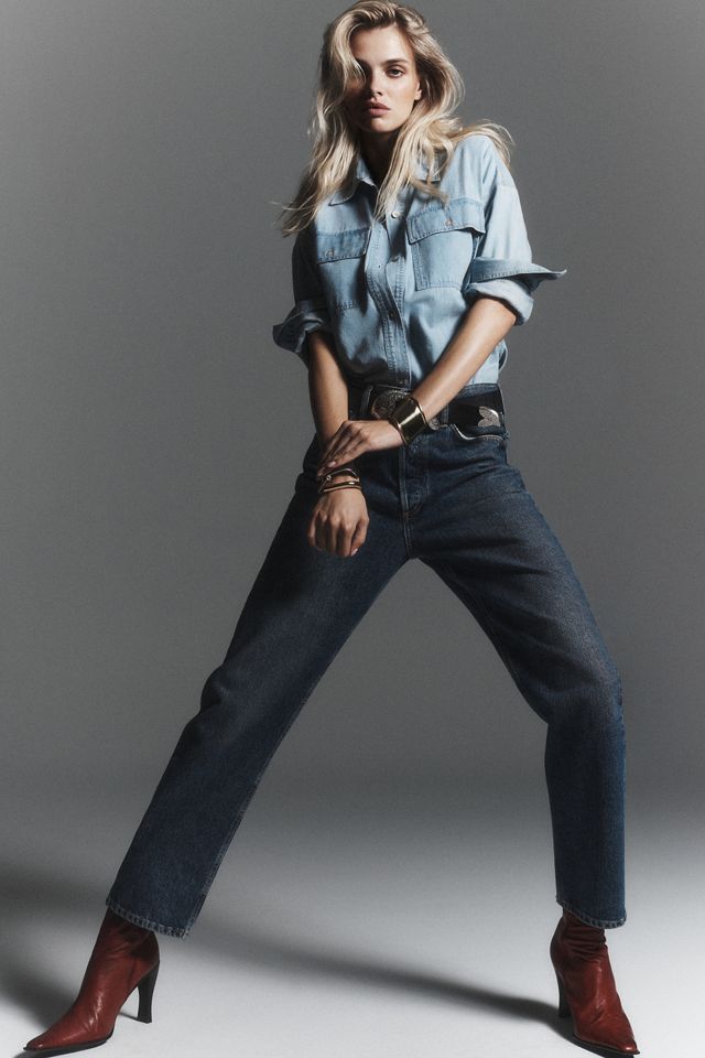 Beach Riot Coramine Denim Buttondown Shirt | Anthropologie