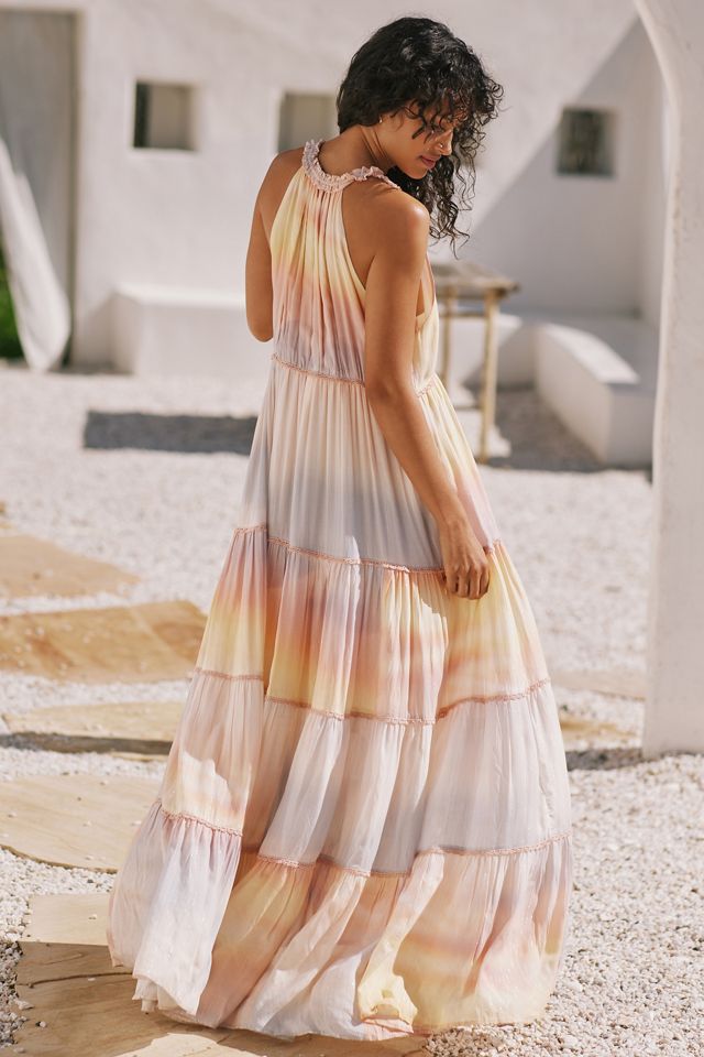 PQ Swim Tiered Ruffle Maxi Dress | Anthropologie