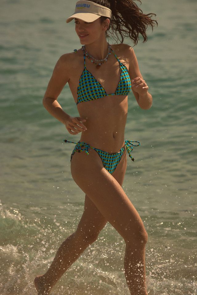 Pq Swim Lettuce Edge Triangle Bikini Top Anthropologie
