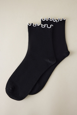 Ruffle Crew Socks | Anthropologie UK