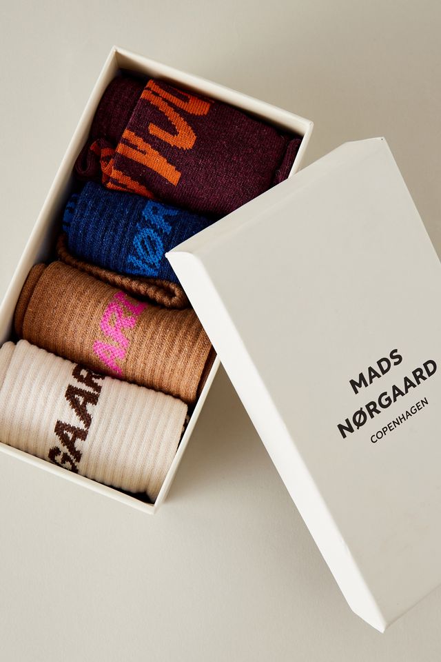 Mads Nørgaard Sock Box Logo Step, Set of 4 | Anthropologie UK