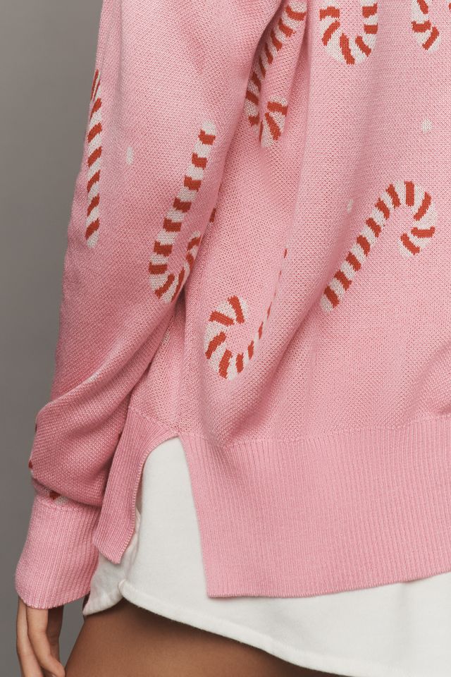 Beach Riot Callie Candy Cane Sweater | Anthropologie