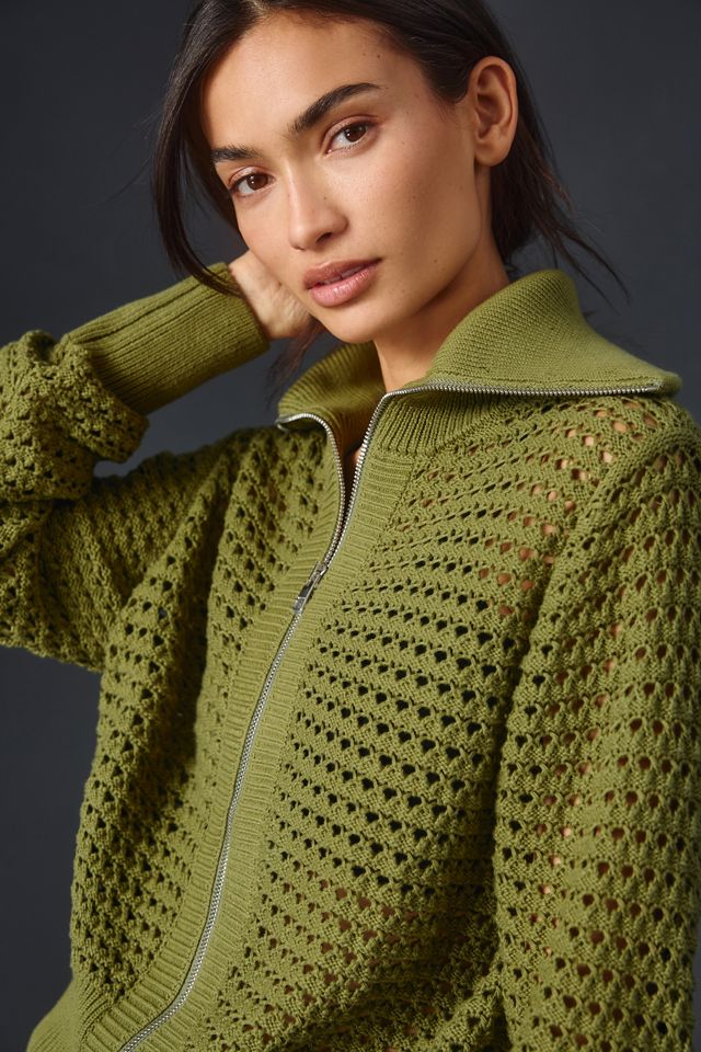 Varley Eloise Zip Through Knit Jacket | Anthropologie