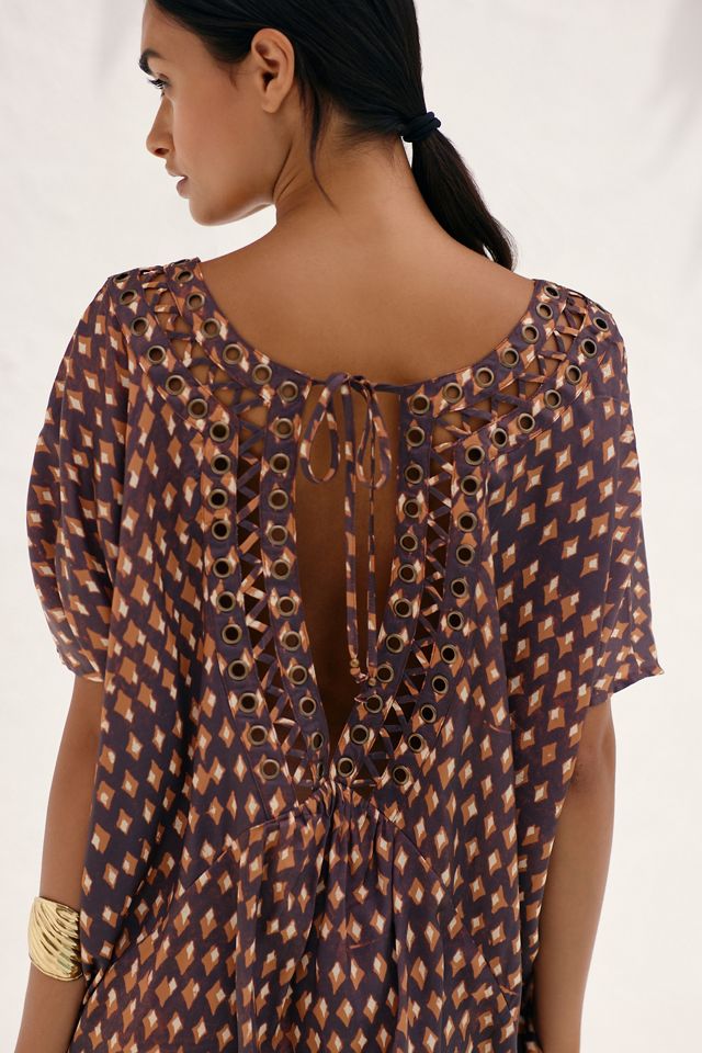 Graham Keegan Short-Sleeve Keyhole Tunic | Anthropologie