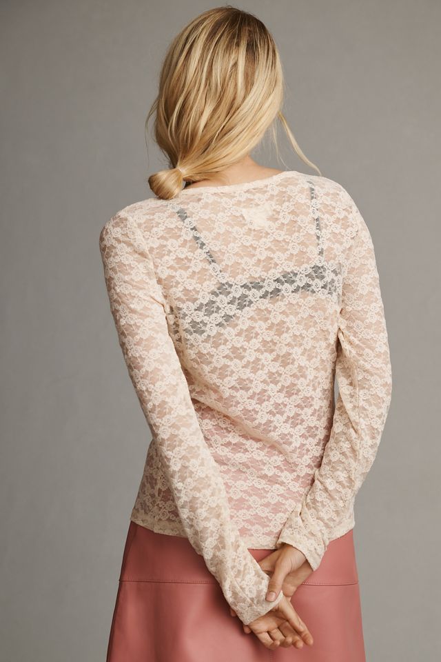Maeve Lace Layering Top | Anthropologie