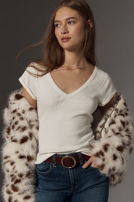 Pilcro Easy V-Neck Tee | Anthropologie