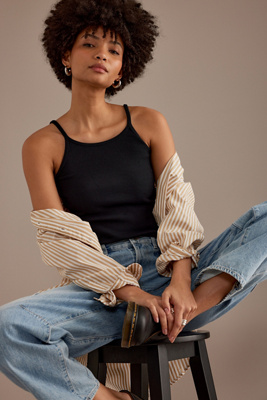 The Skinny Rib City Tank Top | Anthropologie UK