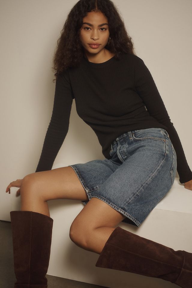 Pilcro Long-Sleeve Sheer Top | Anthropologie