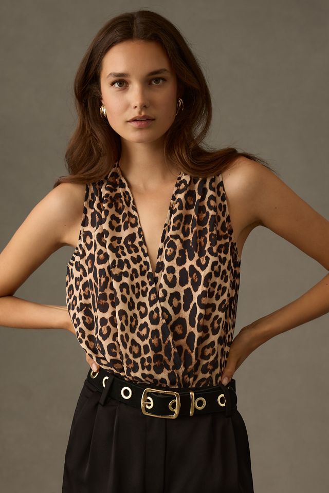 Good American Georgette Wrap Bodysuit | Anthropologie