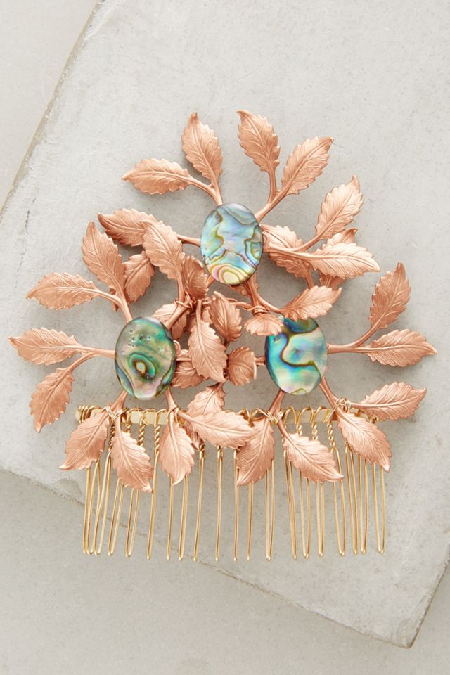 Abalone Leaf Comb | Anthropologie