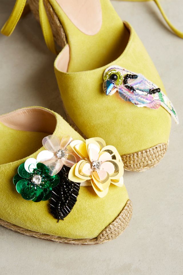 Castaner Carina Citron Wedges | Anthropologie