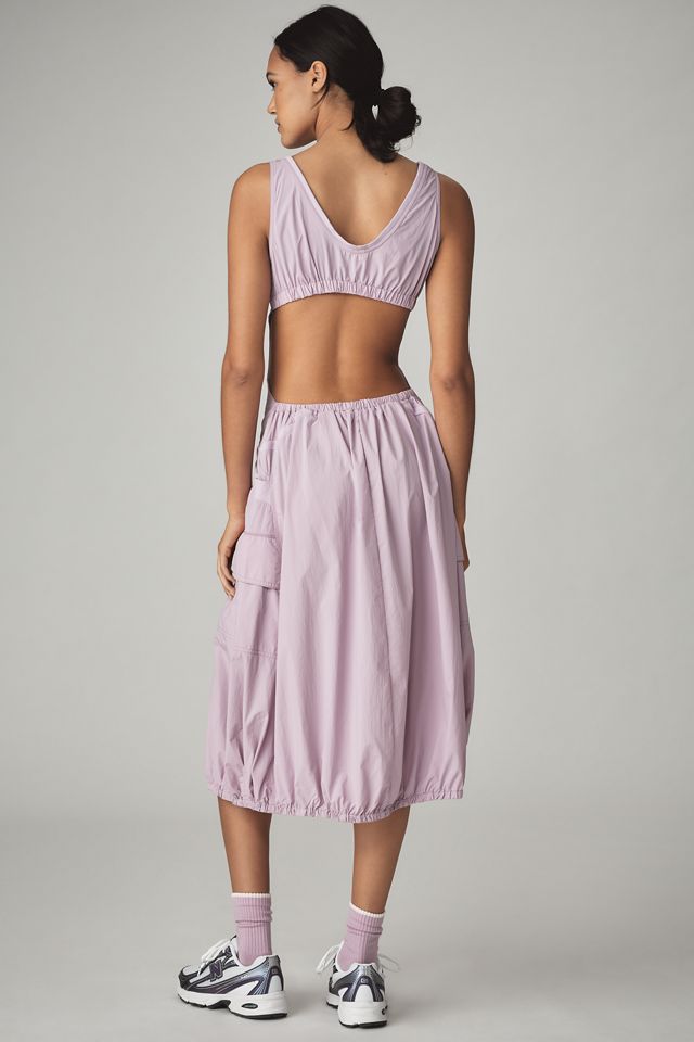 Daily Practice Fastpack Bubble-Hem Midi Dress | Anthropologie