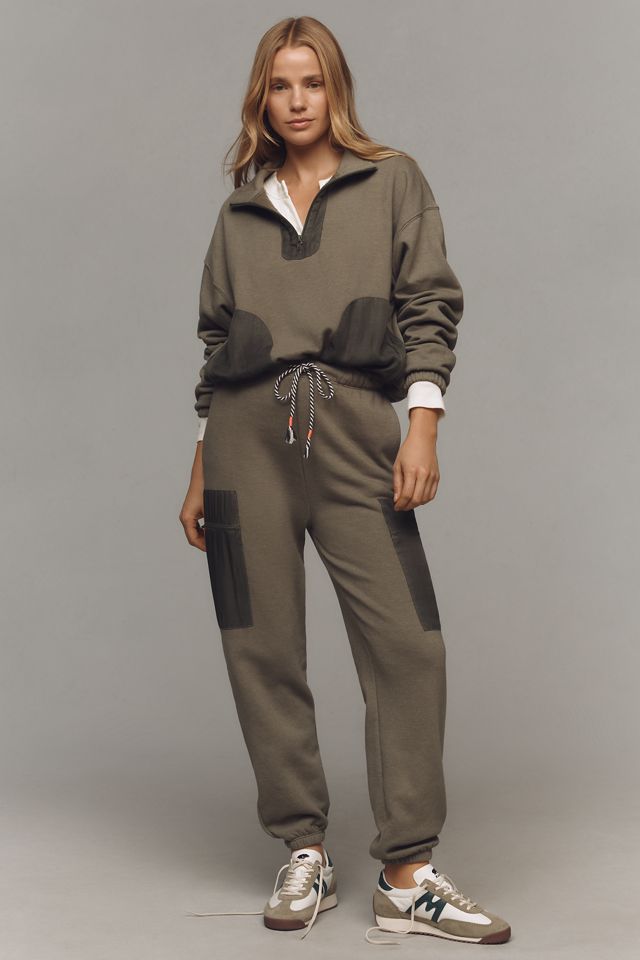 Sundry Popover Quarter-Zip Sweatshirt | Anthropologie