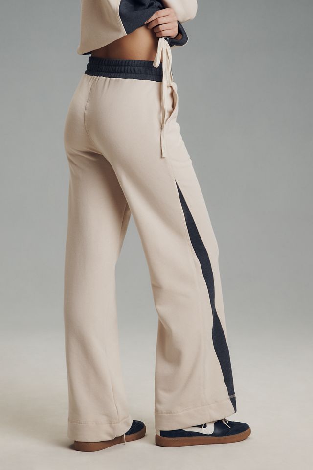 Sundry Wide-Leg Colorblock Sweatpants | Anthropologie