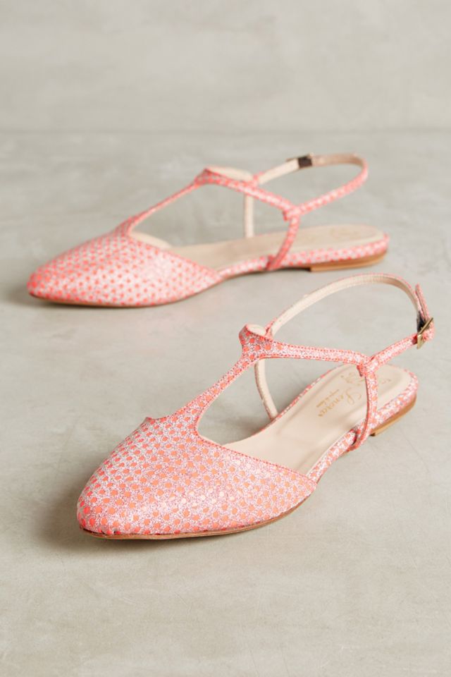 Lenora Neon Dot Flats | Anthropologie