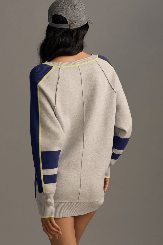 Daily Practice by Anthropologie Long-Sleeve Colorblock Mini Dress ...