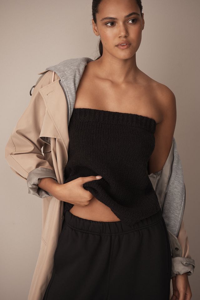 Flat White Tube Top Sweater | Anthropologie