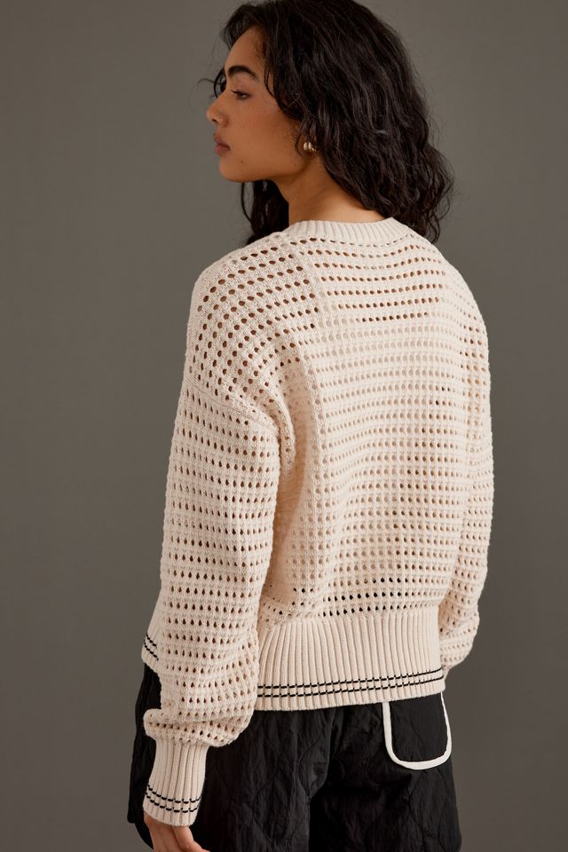 Varley Relaxed Open-Stitch Cardigan | Anthropologie UK