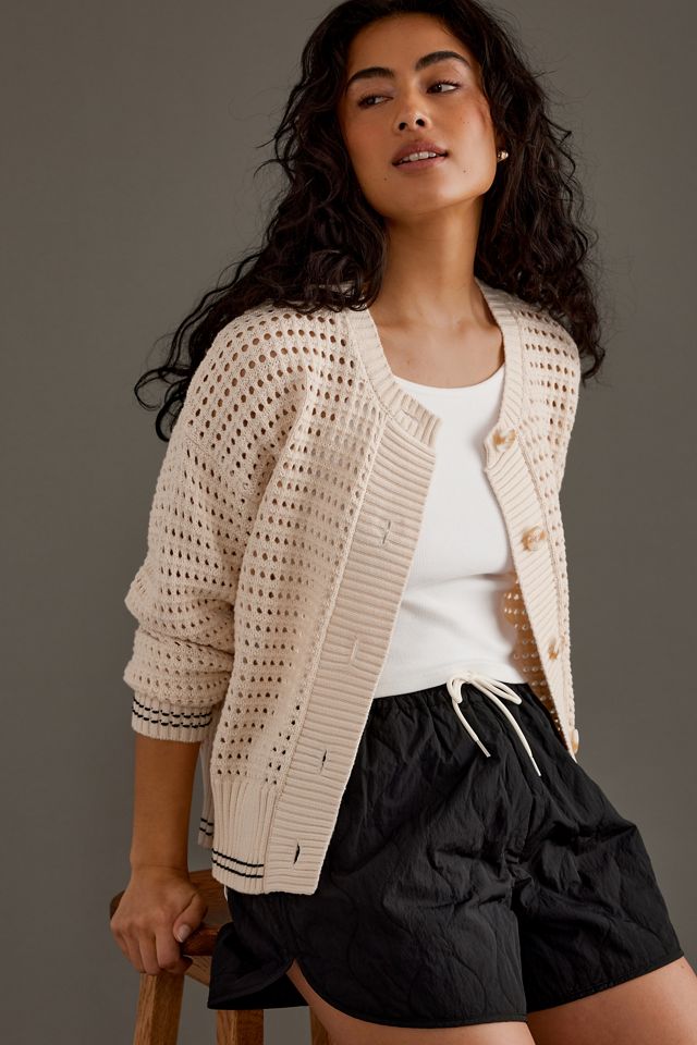 Varley Relaxed Open-Stitch Cardigan | Anthropologie UK