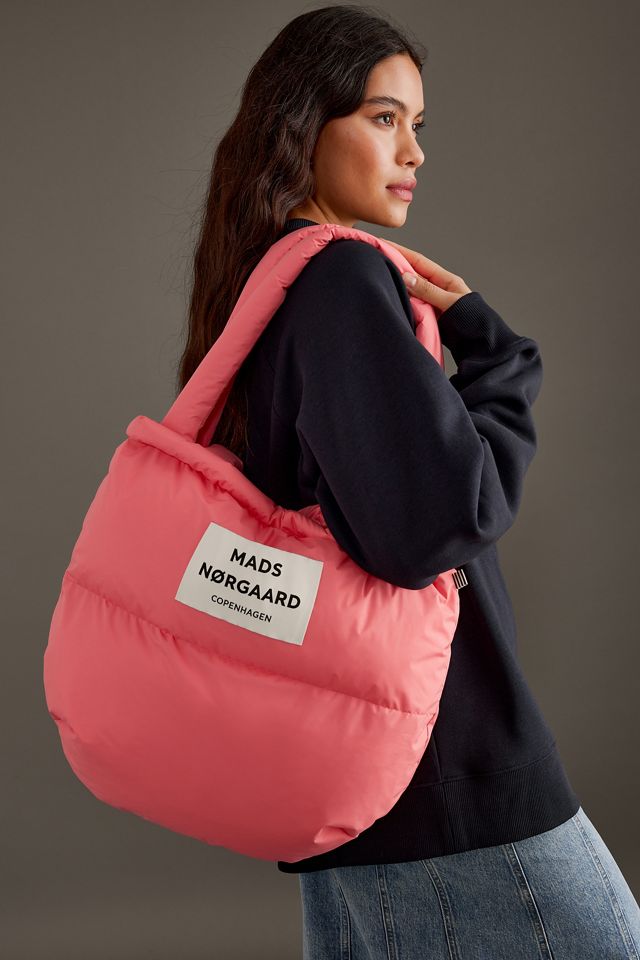 Mads Norgaard Logo Puffer Nylon Tote Bag | Anthropologie UK
