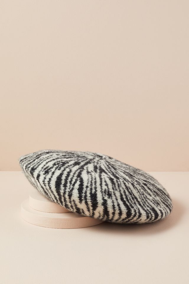 Zebra Beret | Anthropologie UK