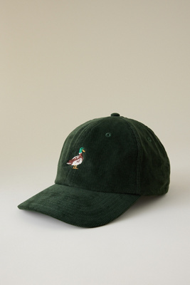 Duck Embroidered Cord Baseball Cap | Anthropologie UK