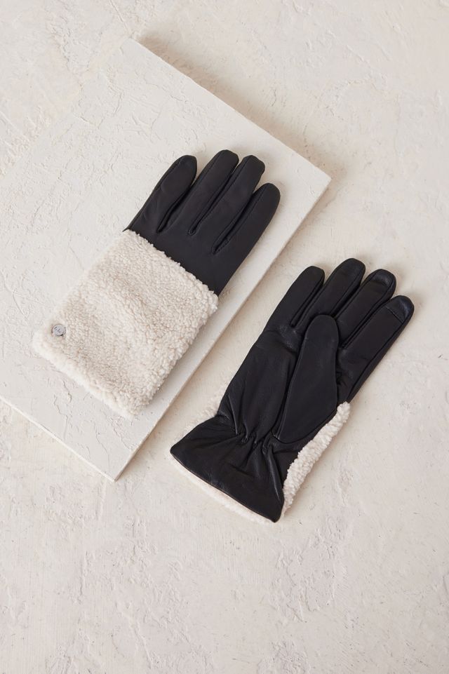 Echo Textured Leather Gloves | Anthropologie UK